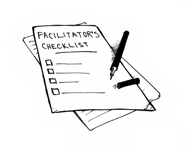 Facilitator’s checklist – Chance to Change